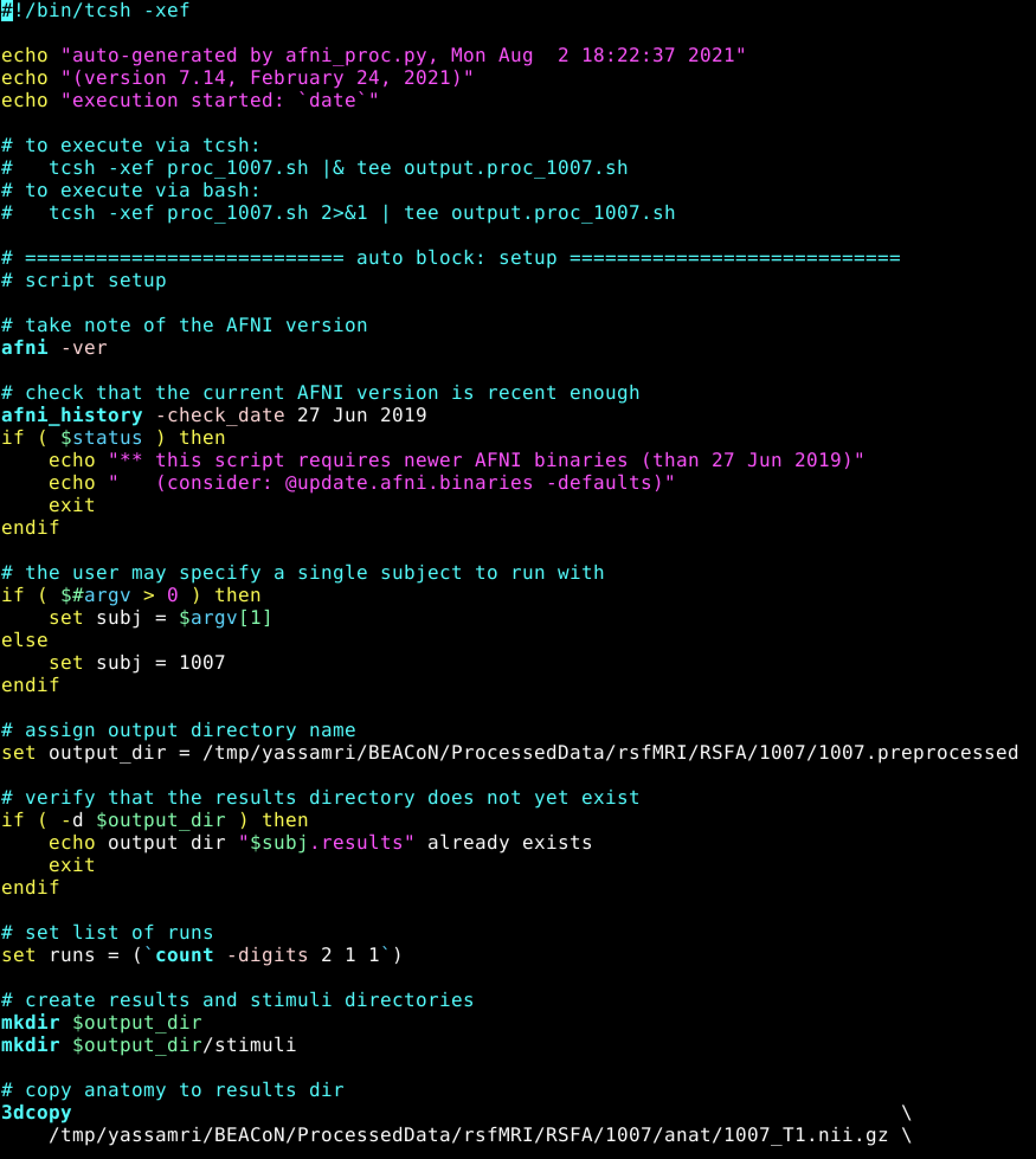 using proc.py with afni container - AFNI Message Board - AFNI Discuss ...
